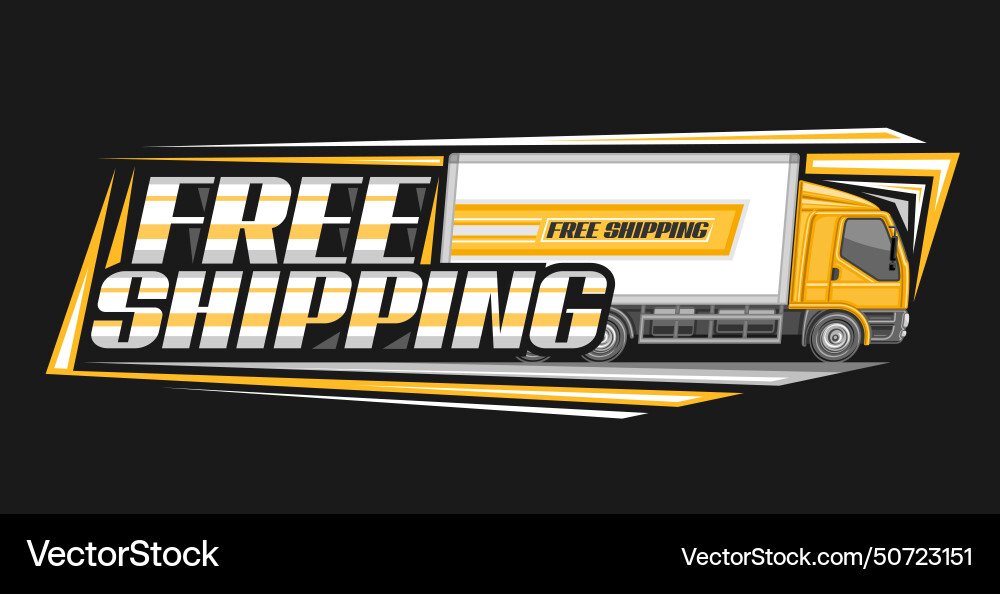 Logo for free shipping Royalty Free Vector Image