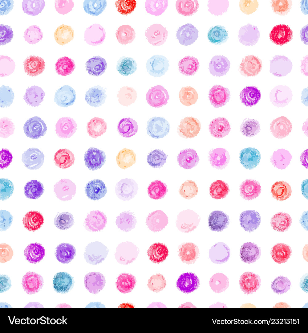 Watercolor Polka Dot Pattern Royalty Free Vector Image