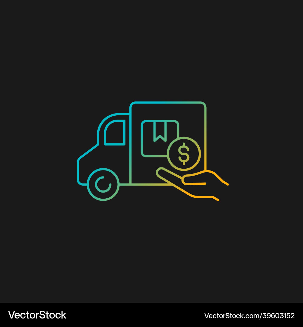 Relocation assistance gradient icon for dark theme