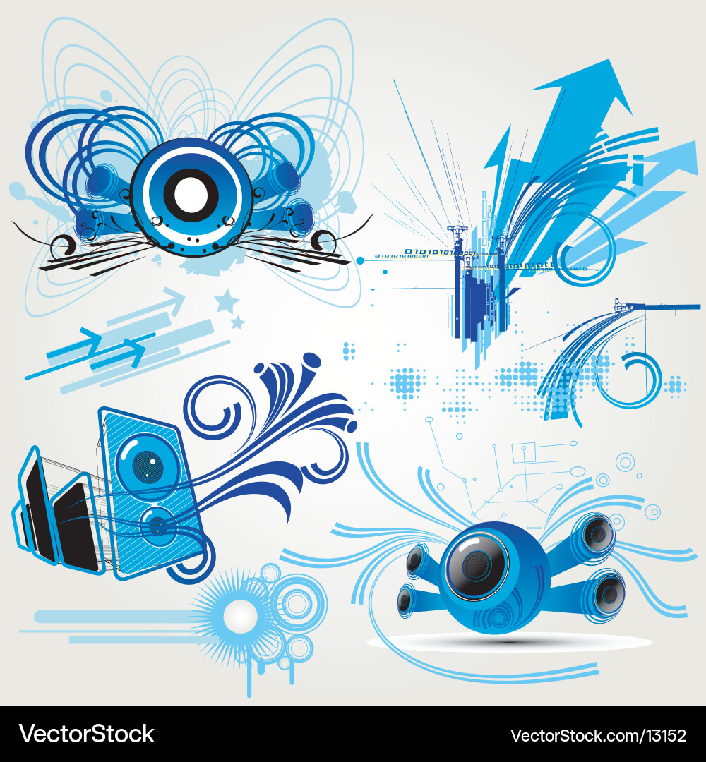 Rhythmic Beats Background Royalty Free Vector Image