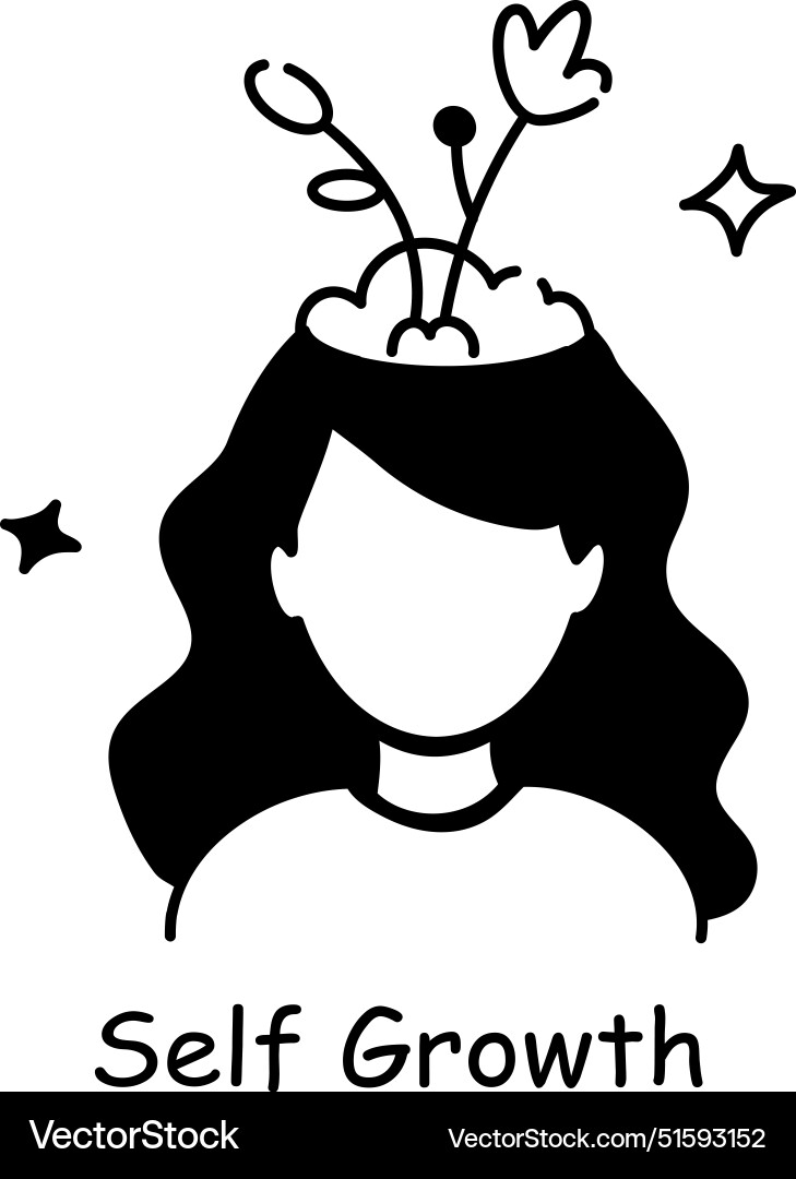 Self growth Royalty Free Vector Image - VectorStock