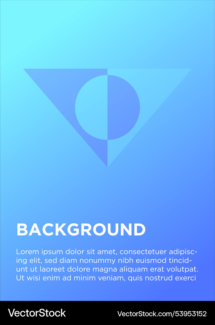 Simple blue gradient background Royalty Free Vector Image