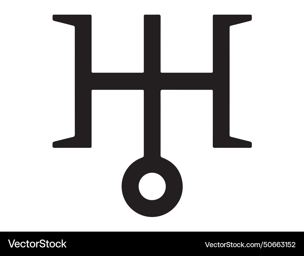 Solar system symbol silhouette art Royalty Free Vector Image