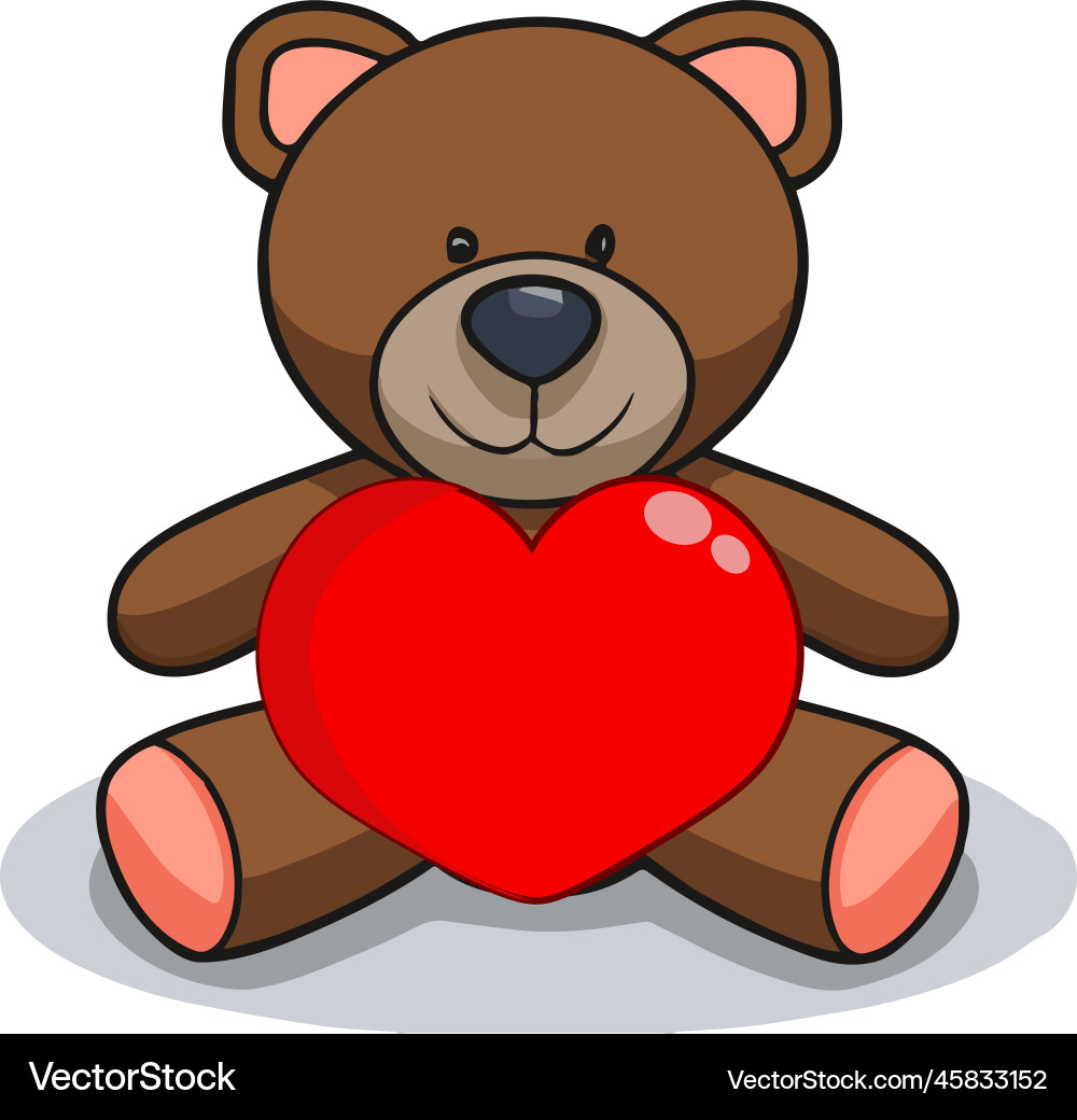 Teddy-bear-3 Royalty Free Vector Image - VectorStock