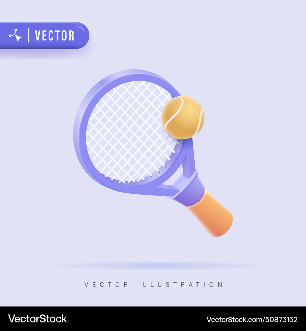 Tennis racket Royalty Free Vector Image - VectorStock