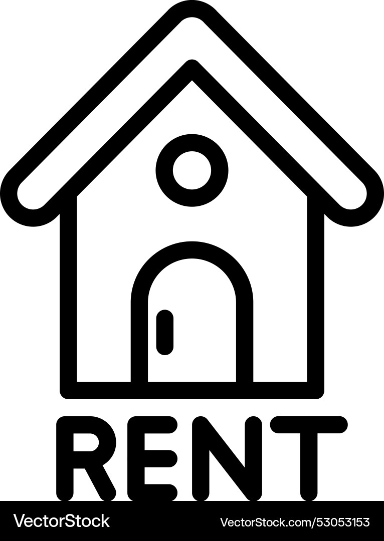 Rent icon design Royalty Free Vector Image - VectorStock
