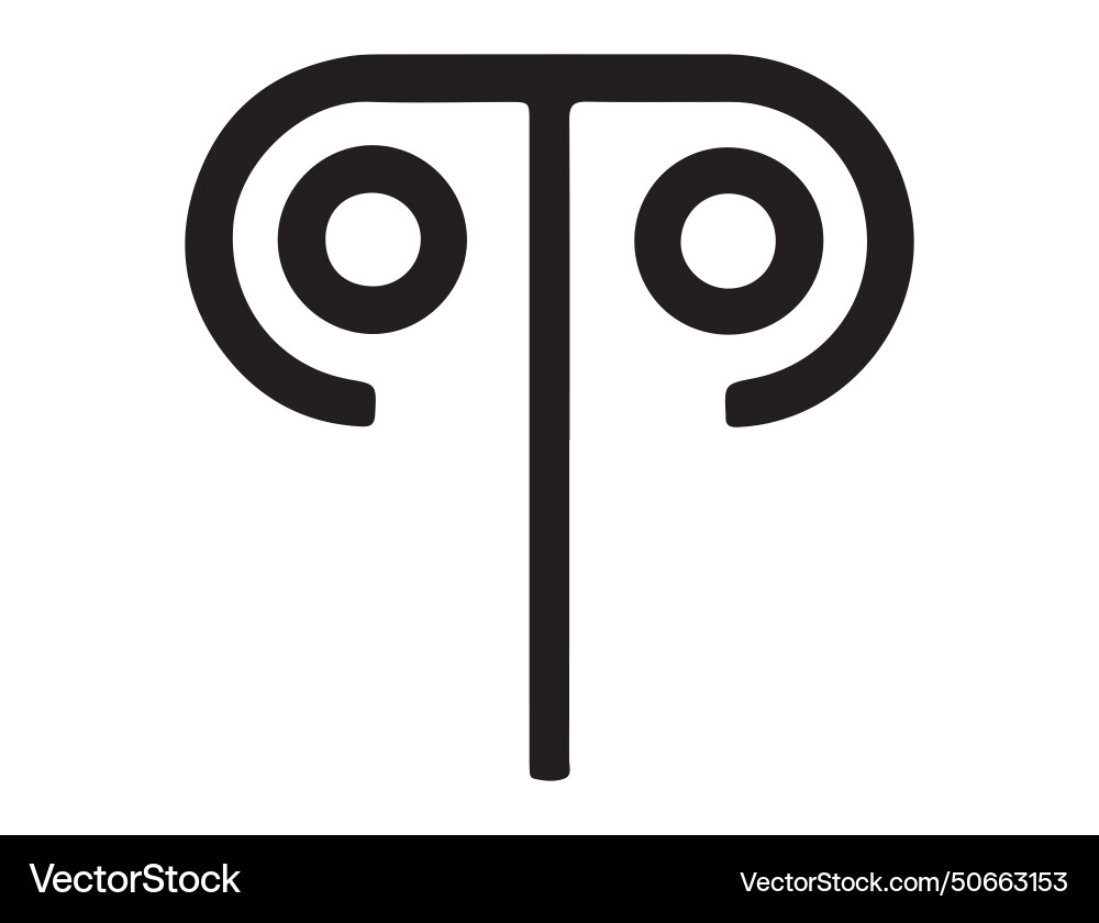 Solar system symbol silhouette art Royalty Free Vector Image