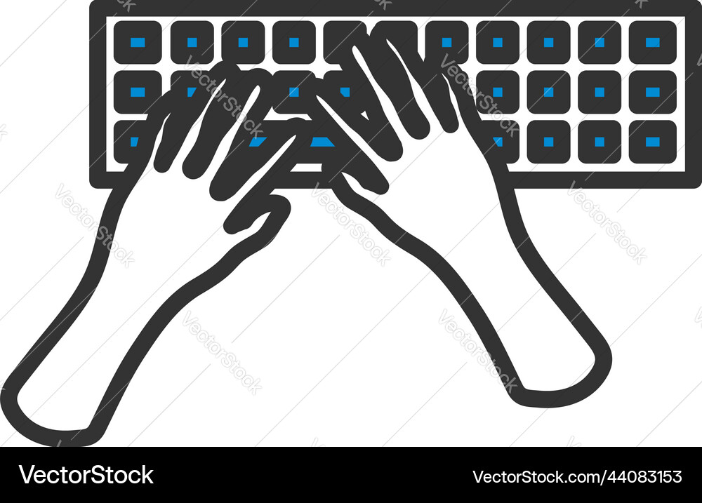 Typing icon Royalty Free Vector Image - VectorStock