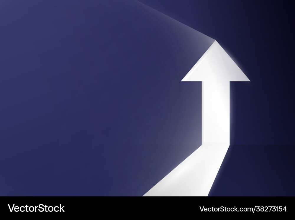 Business arrow growth up direction concept Vector Image
