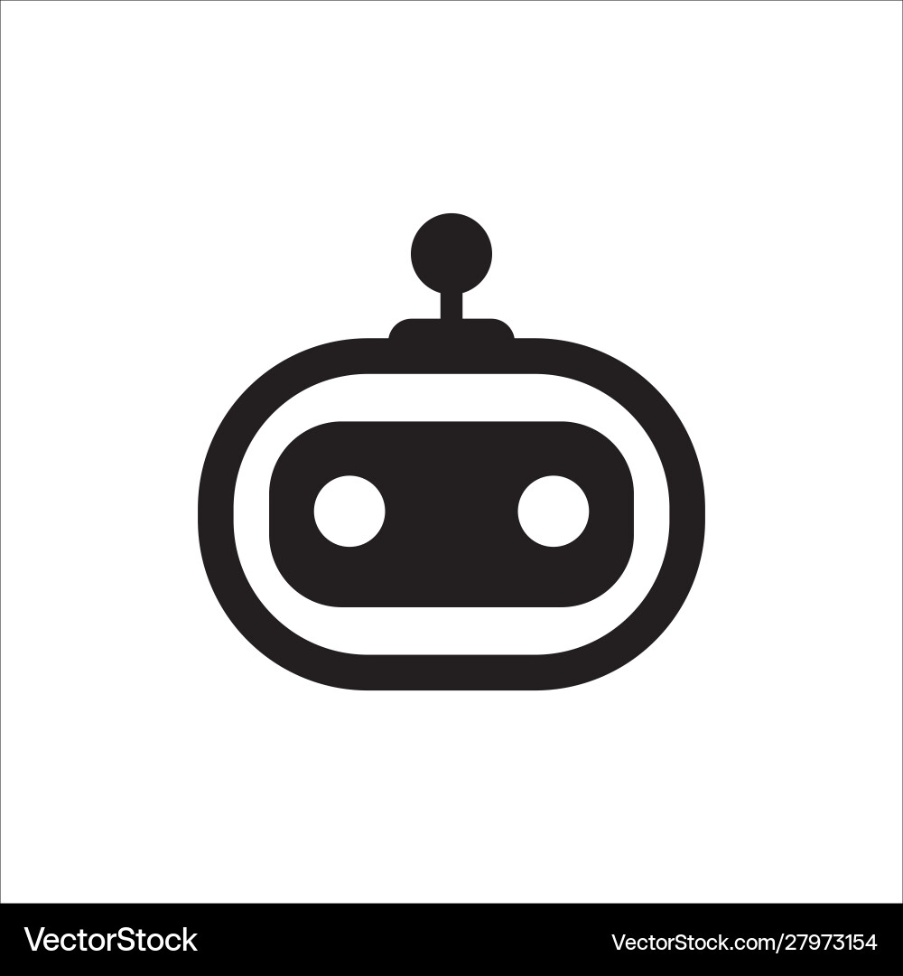Robot Logo Template - Modern & Flat Royalty Free Vector