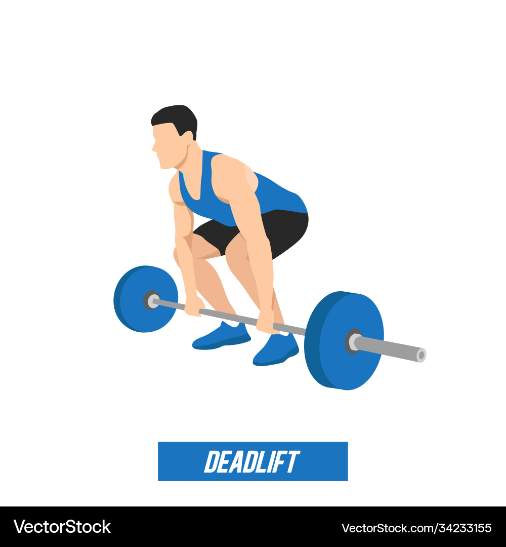 Crossfit workout training sport man Royalty Free Vector