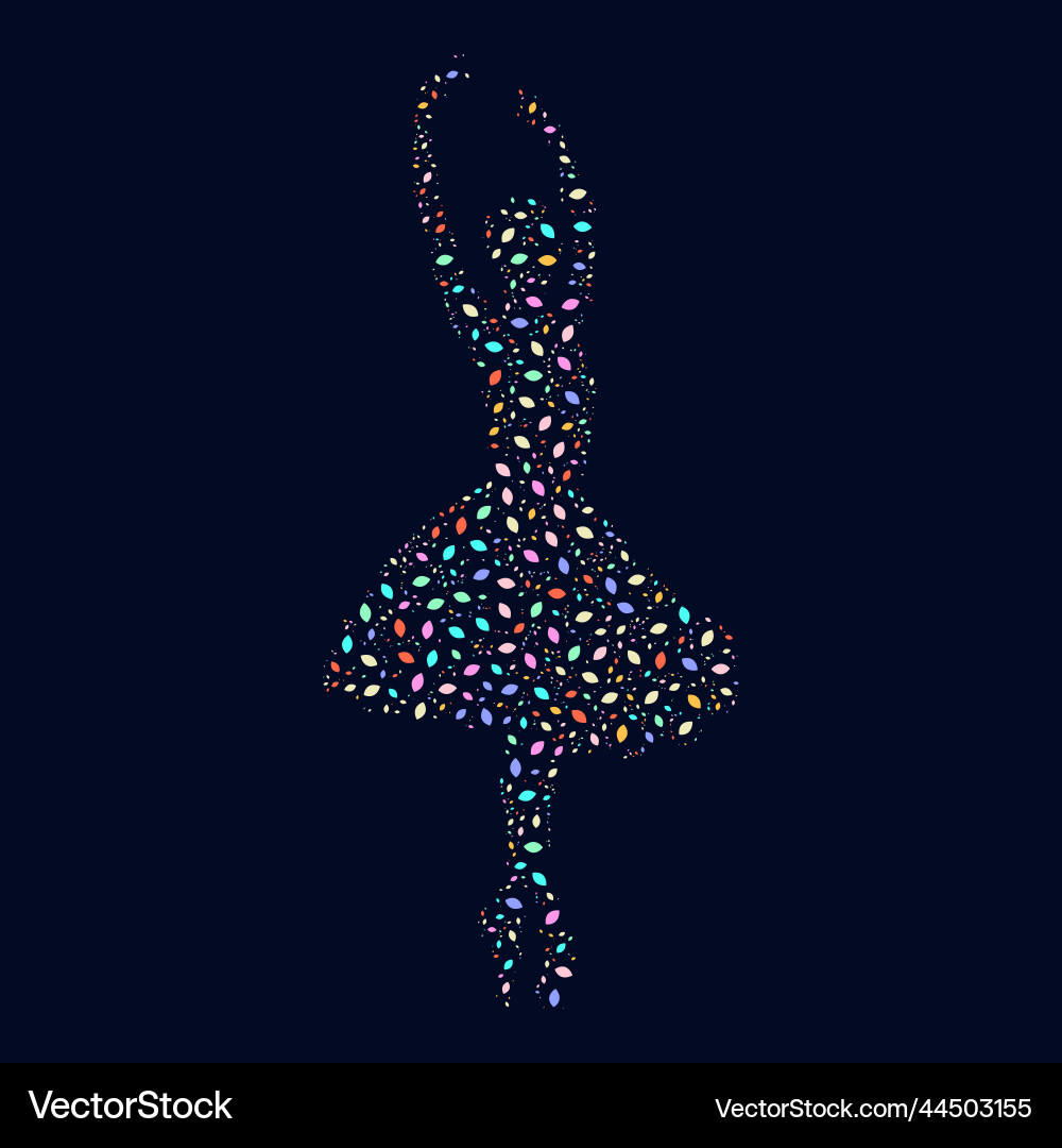 Dancing girl Royalty Free Vector Image - VectorStock