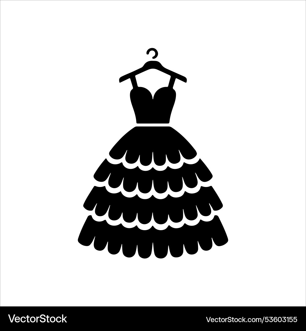 Frock logo icon arts and design Royalty Free Vector Image