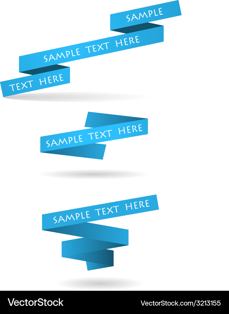 Ribbons Royalty Free Vector Image - VectorStock