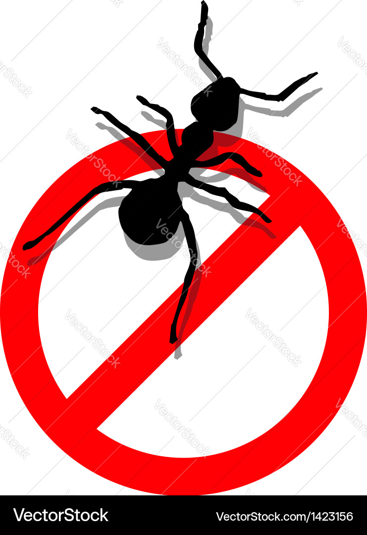 Danger: Keep Out - Ants Royalty Free Vector Image