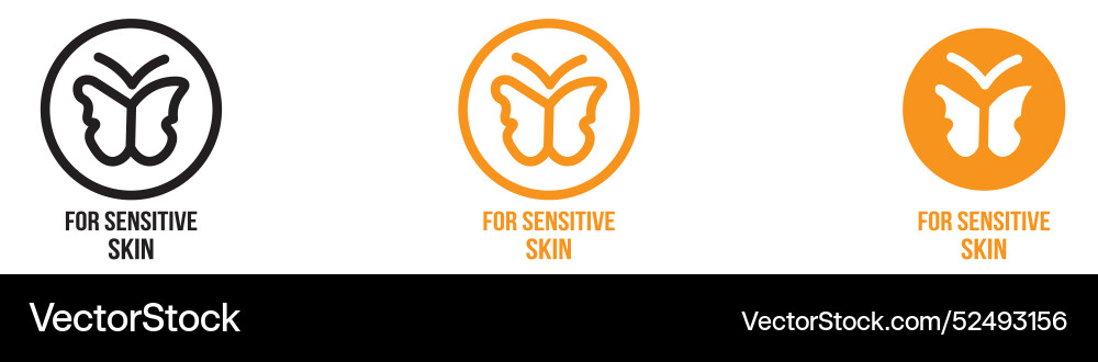 Gentle for sensitive skin icon dermatology Vector Image