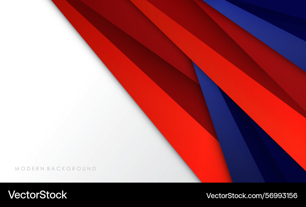 Modern abstract background blue and red Royalty Free Vector