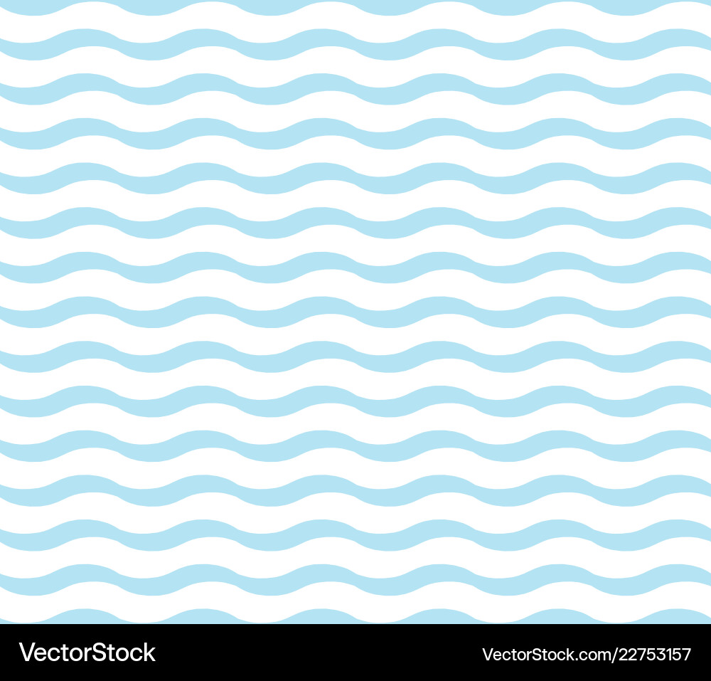 Cute blue wave pattern Royalty Free Vector Image