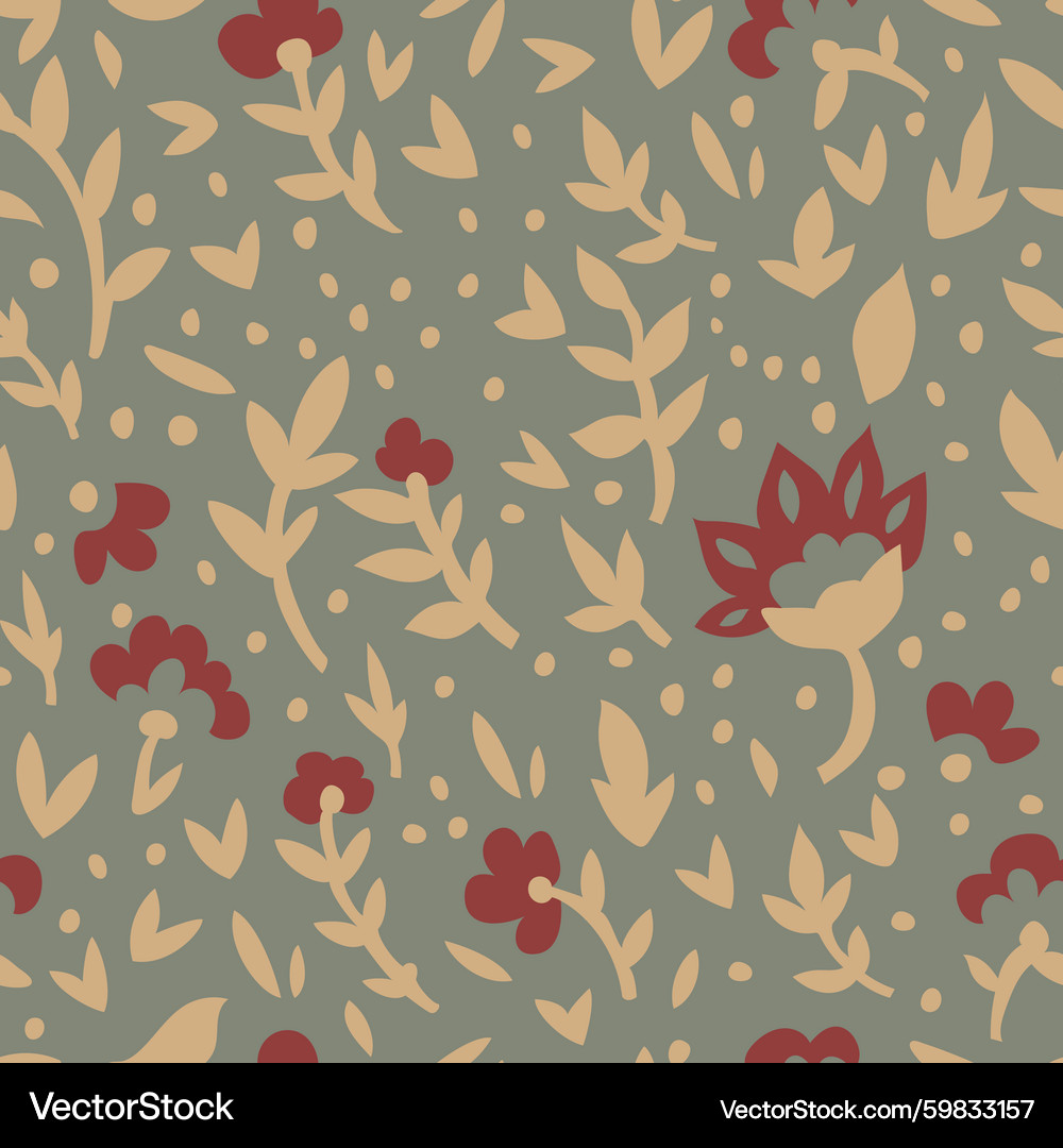 Floral Seamless Pattern – Royalty-Free Vector | VectorStock