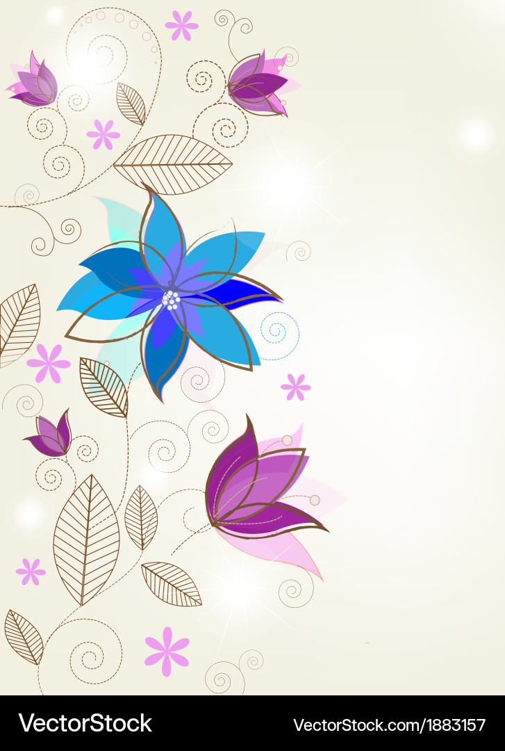 Flower background Royalty Free Vector Image - VectorStock
