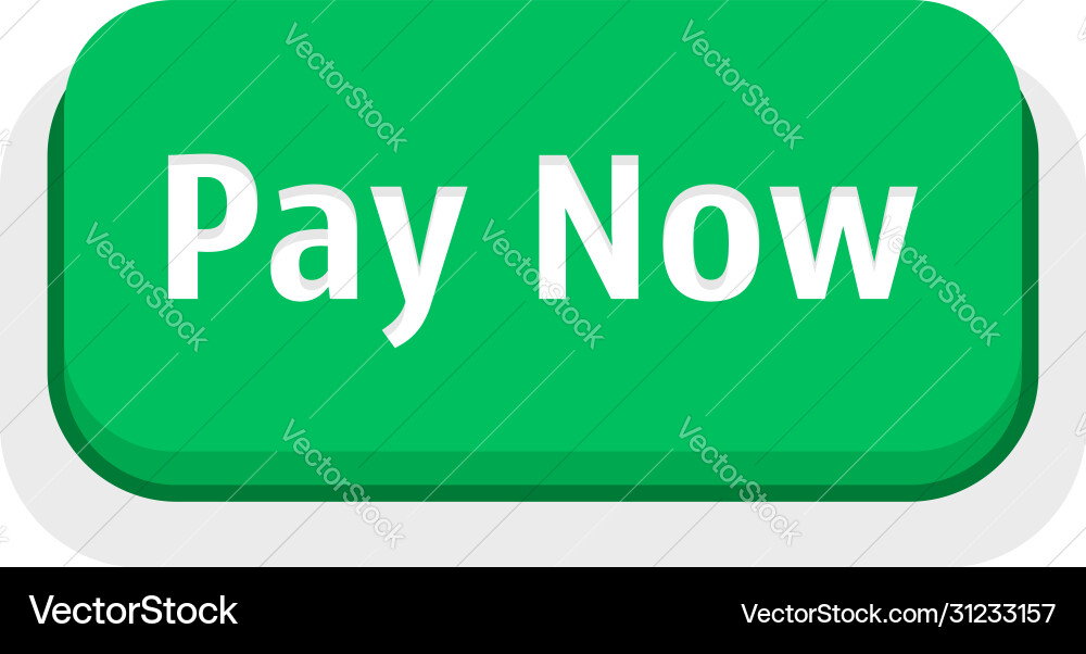 Green Pay Now Button Royalty Free Vector Image