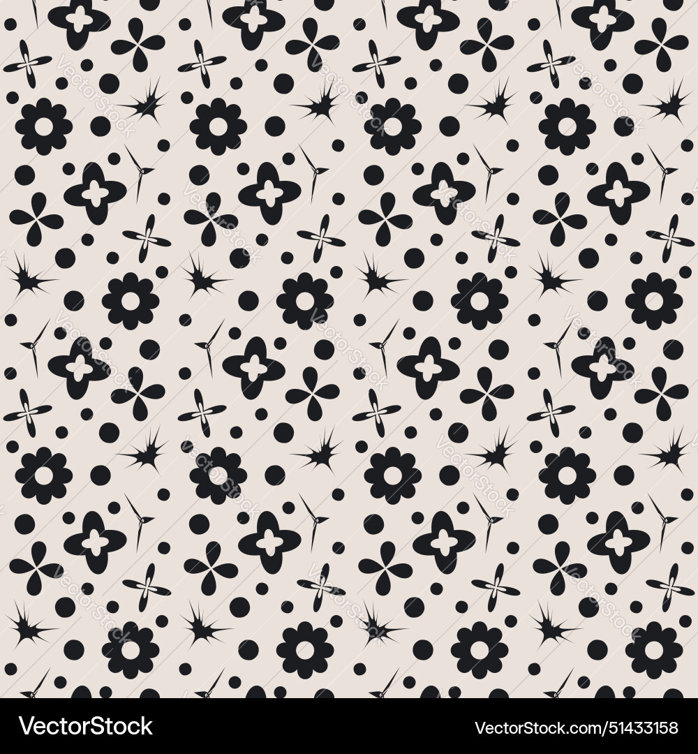 Abstract retro seamless pattern geometric Vector Image