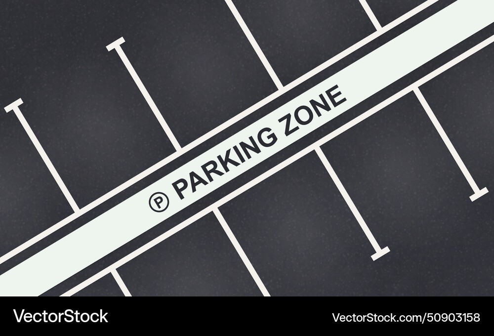 Asphalt surface with parking spaces empty city Vector Image