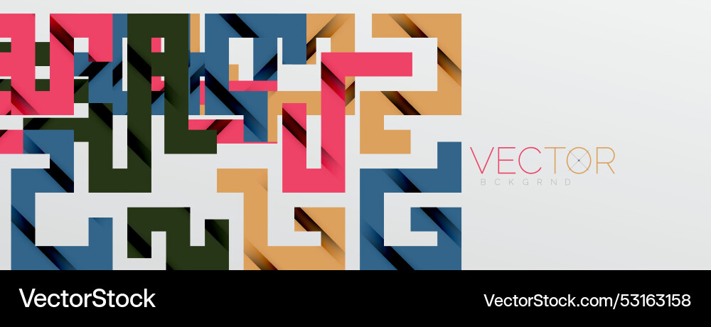 Color bend lines with shadow texture effect Vector Image