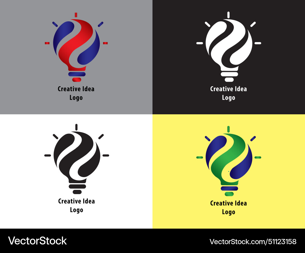 Creative idea logo Royalty Free Vector Image - VectorStock