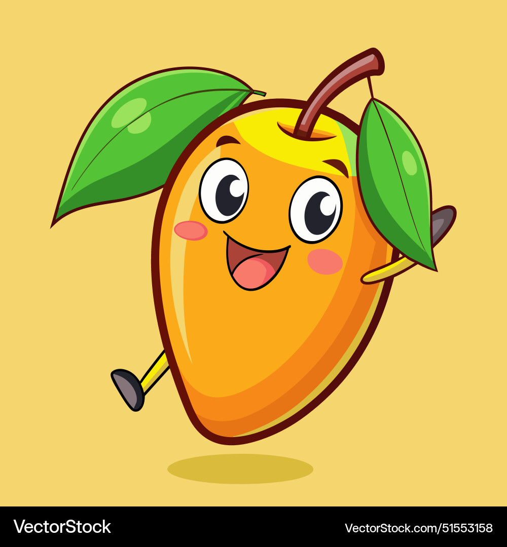 Funny mango clipart Royalty Free Vector Image - VectorStock