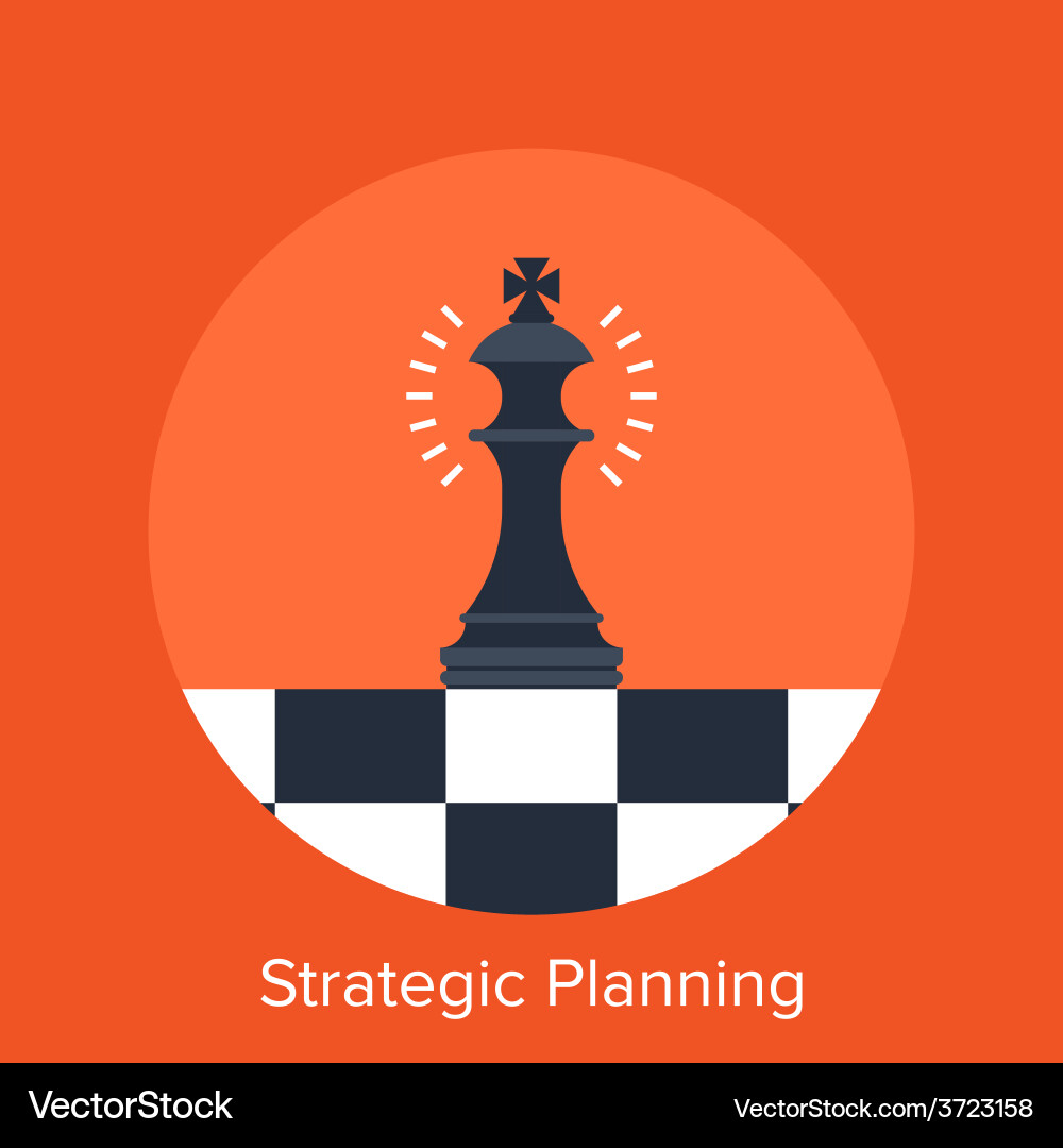 Strategic planning Royalty Free Vector Image - VectorStock