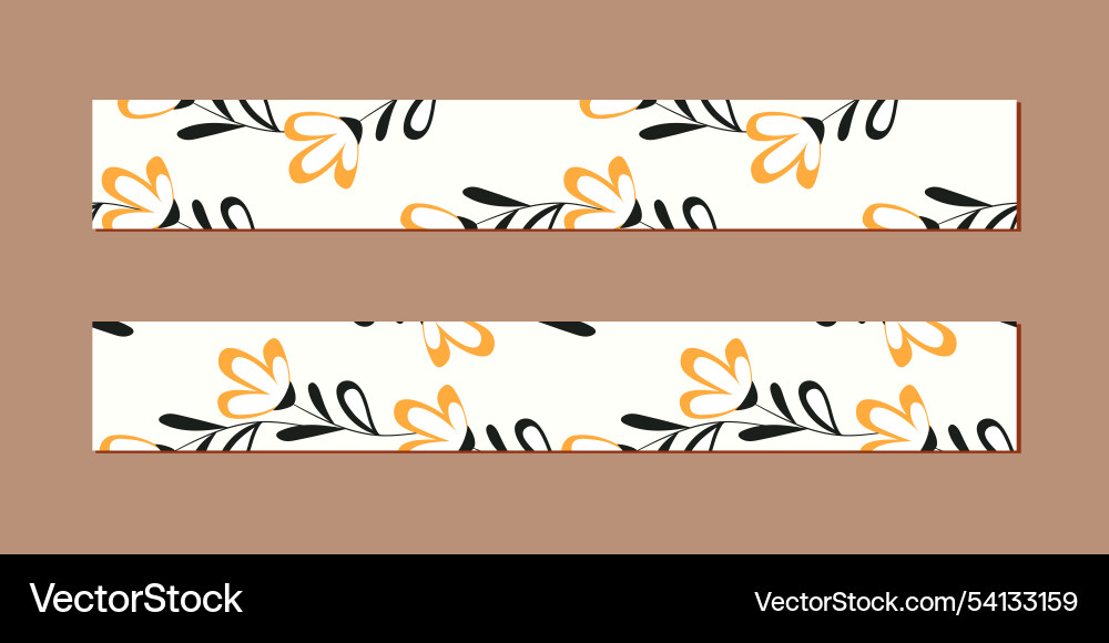 A set of decorative ribbon Royalty Free Vector Image