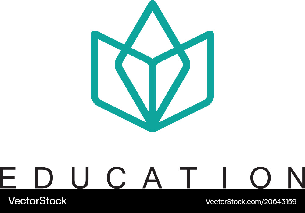Education Book Logo Royalty Free Vector Image - VectorStock