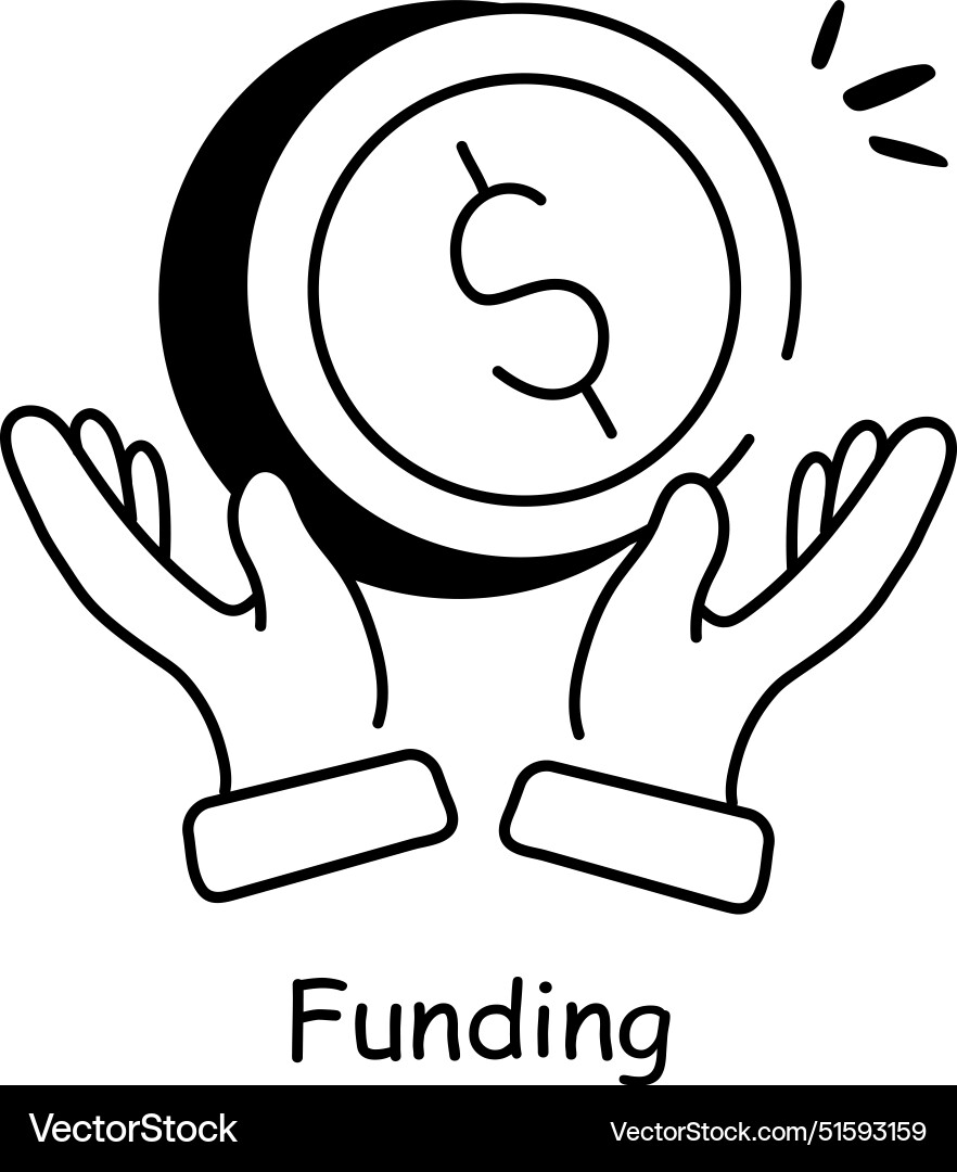 Funding Royalty Free Vector Image - VectorStock