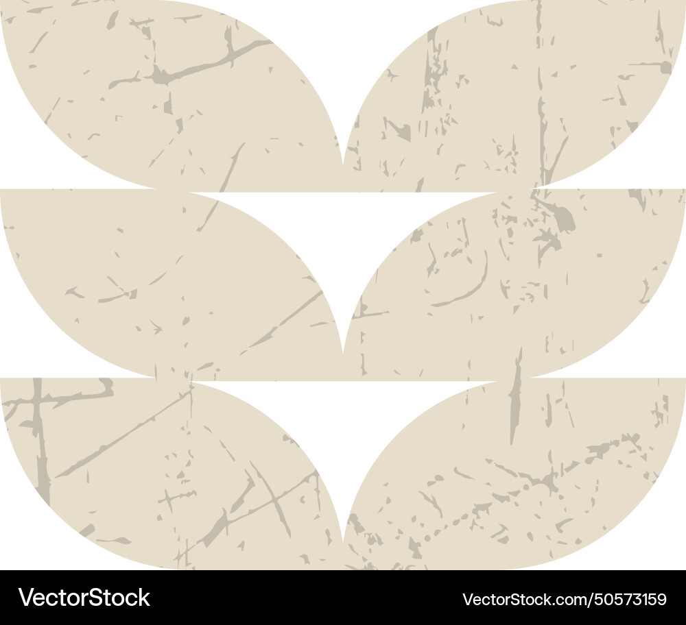 Geometric shape with grunge texture Royalty Free Vector