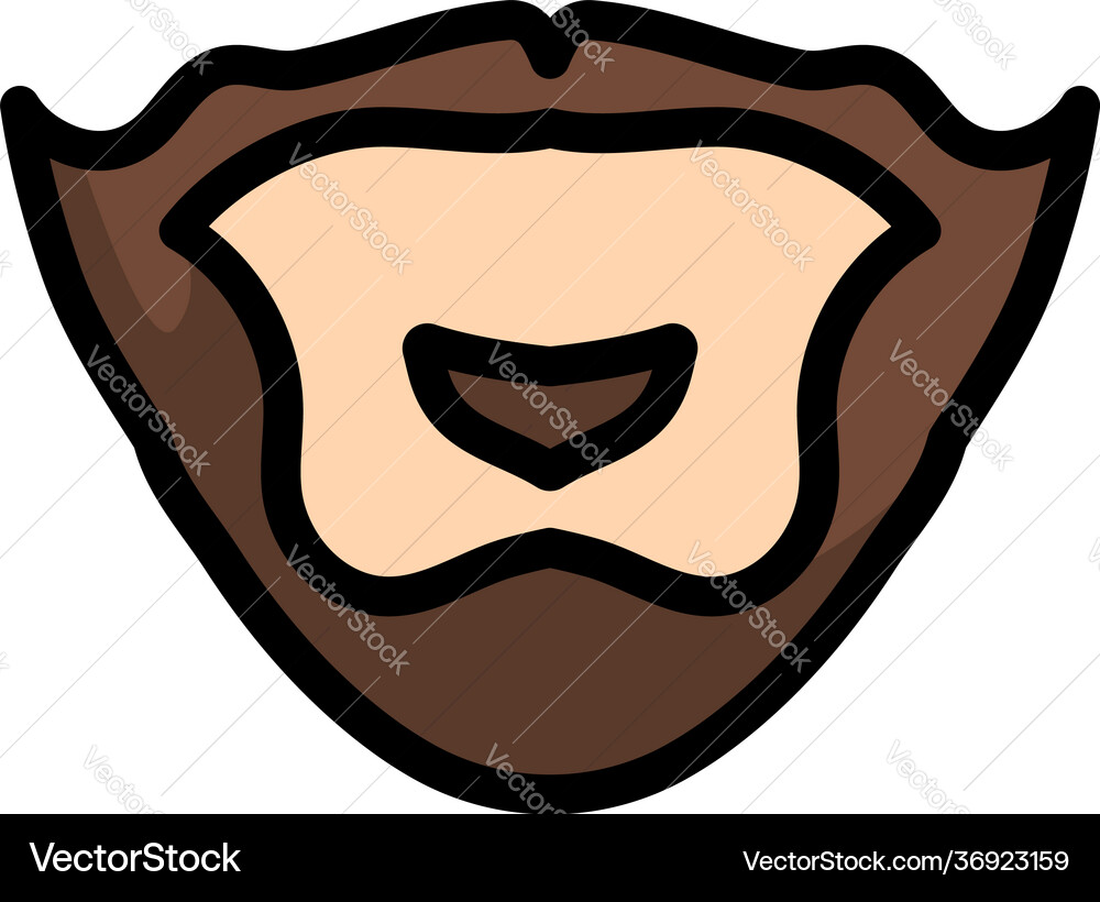 Goatee icon Royalty Free Vector Image - VectorStock