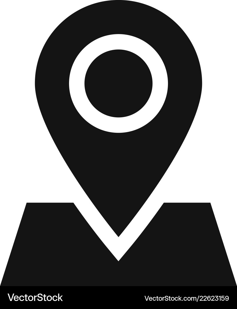 Location on map icon Royalty Free Vector Image