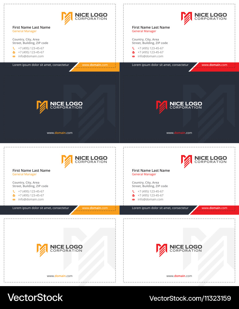 Me logo business card 1 Royalty Free Vector Image