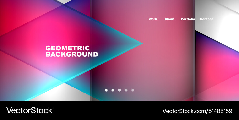 Metal triangles with colorful bright Royalty Free Vector