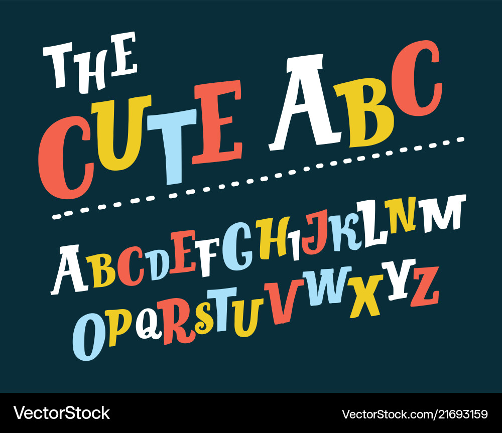Retro slanted font and alphabet Royalty Free Vector Image