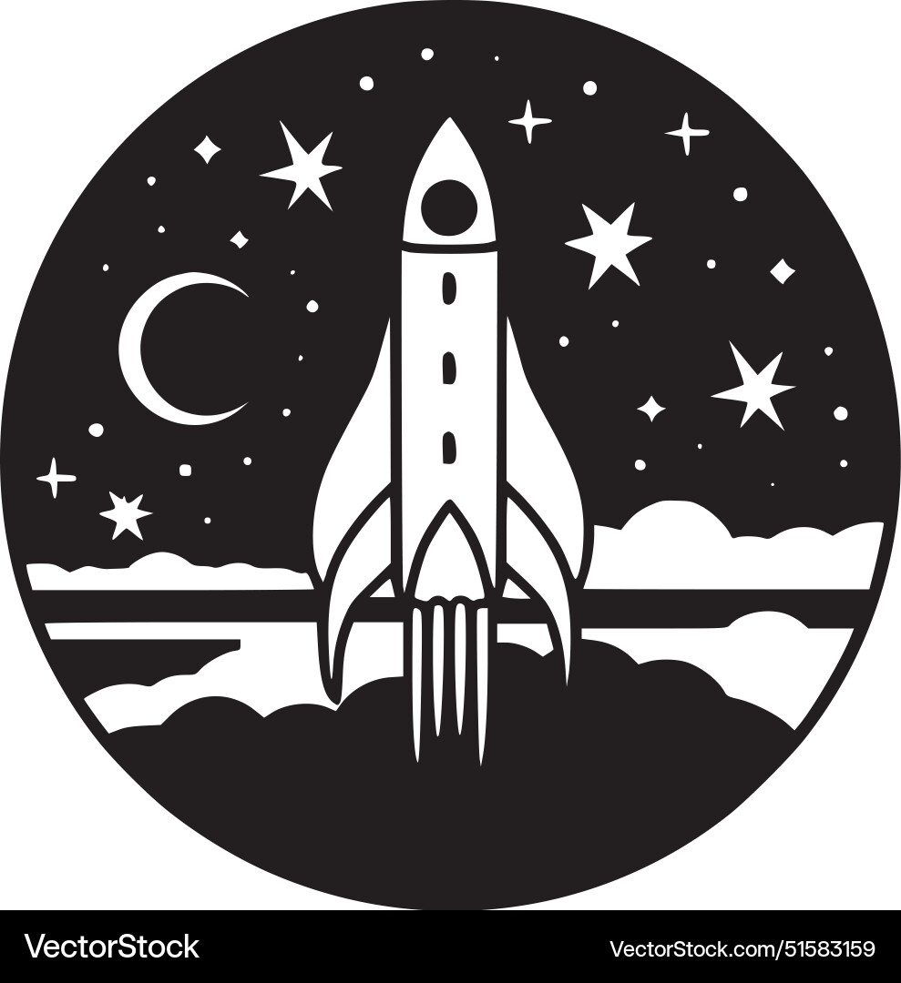 Space - high quality logo ideal for t-shirt Vector Image