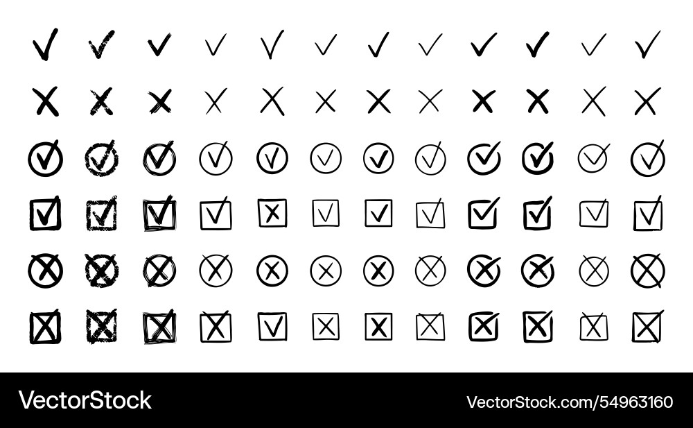 Check Mark Doodle Vector Images (over 4,900)