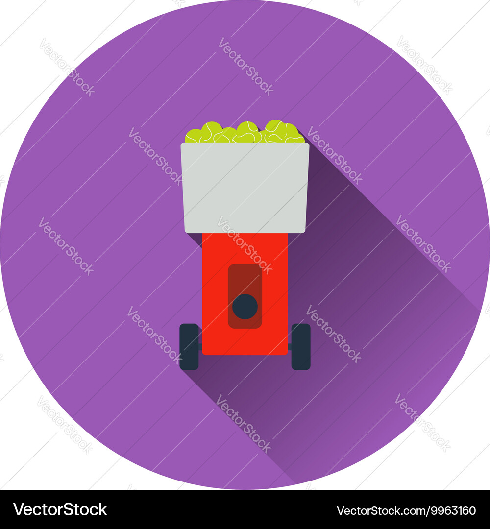 Tennis serve ball machine icon Royalty Free Vector Image