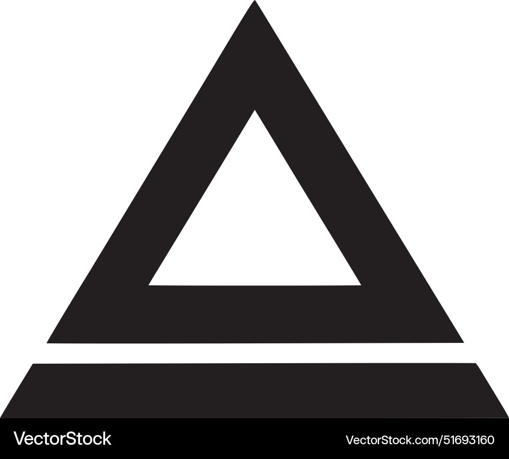 Triangle - minimalist and simple silhouette Vector Image