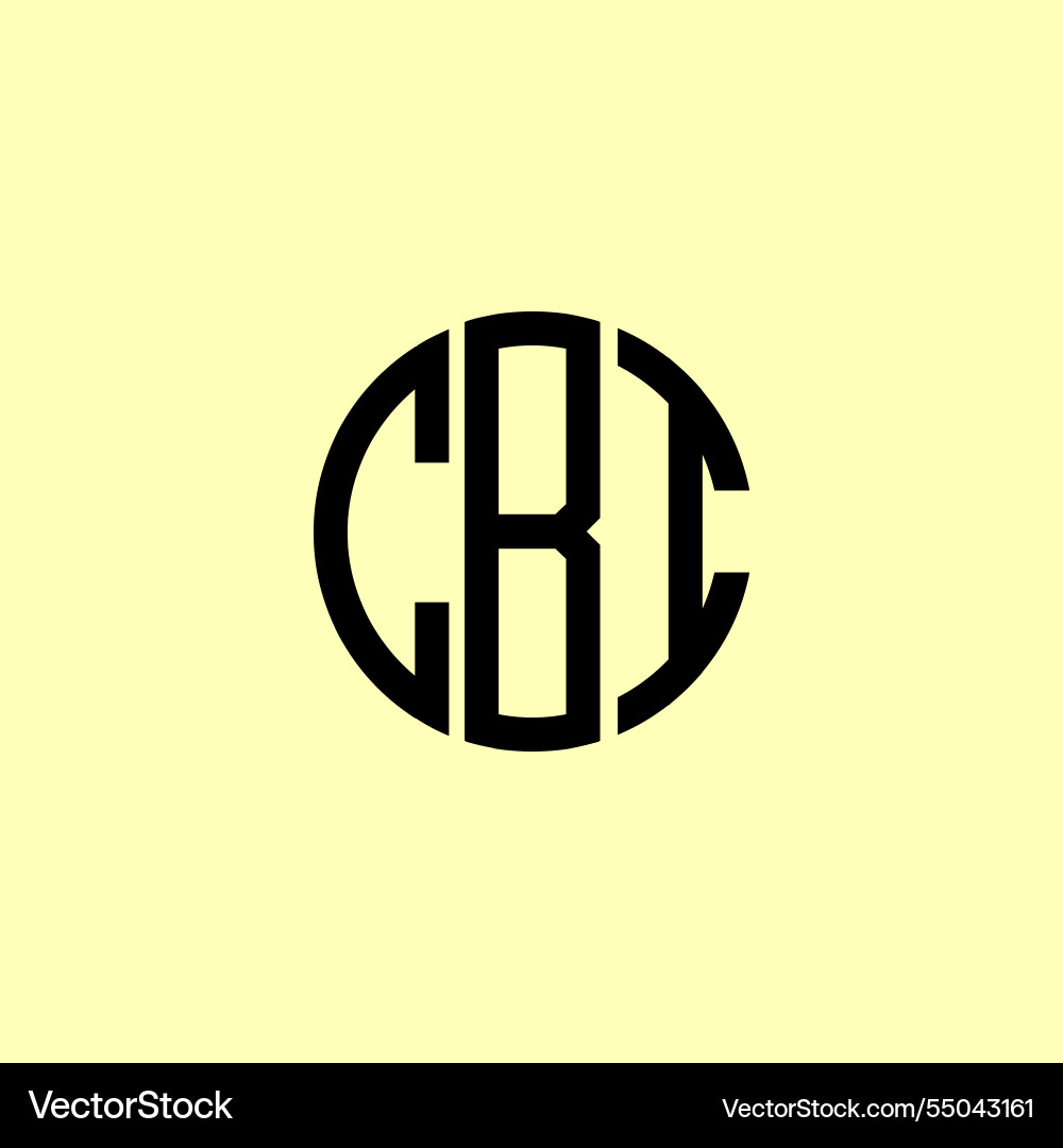Creative rounded initial letters chi logo Vector Image