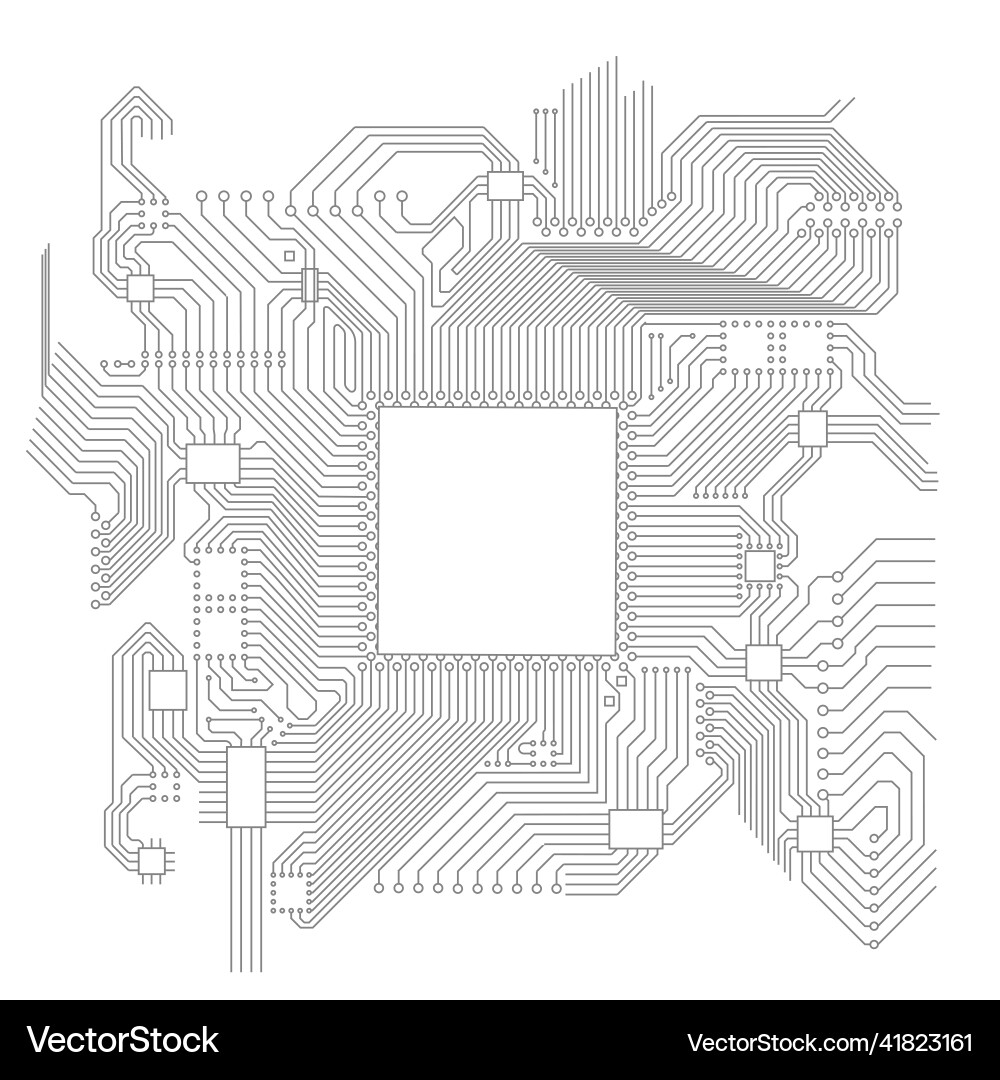 Electronic Circuit Board Royalty Free Vector Image
