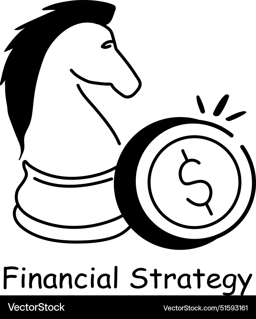 Financial strategy Royalty Free Vector Image - VectorStock