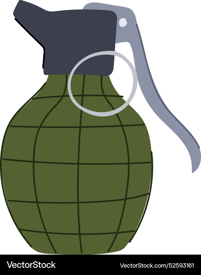 Gun grenade cartoon Royalty Free Vector Image - VectorStock
