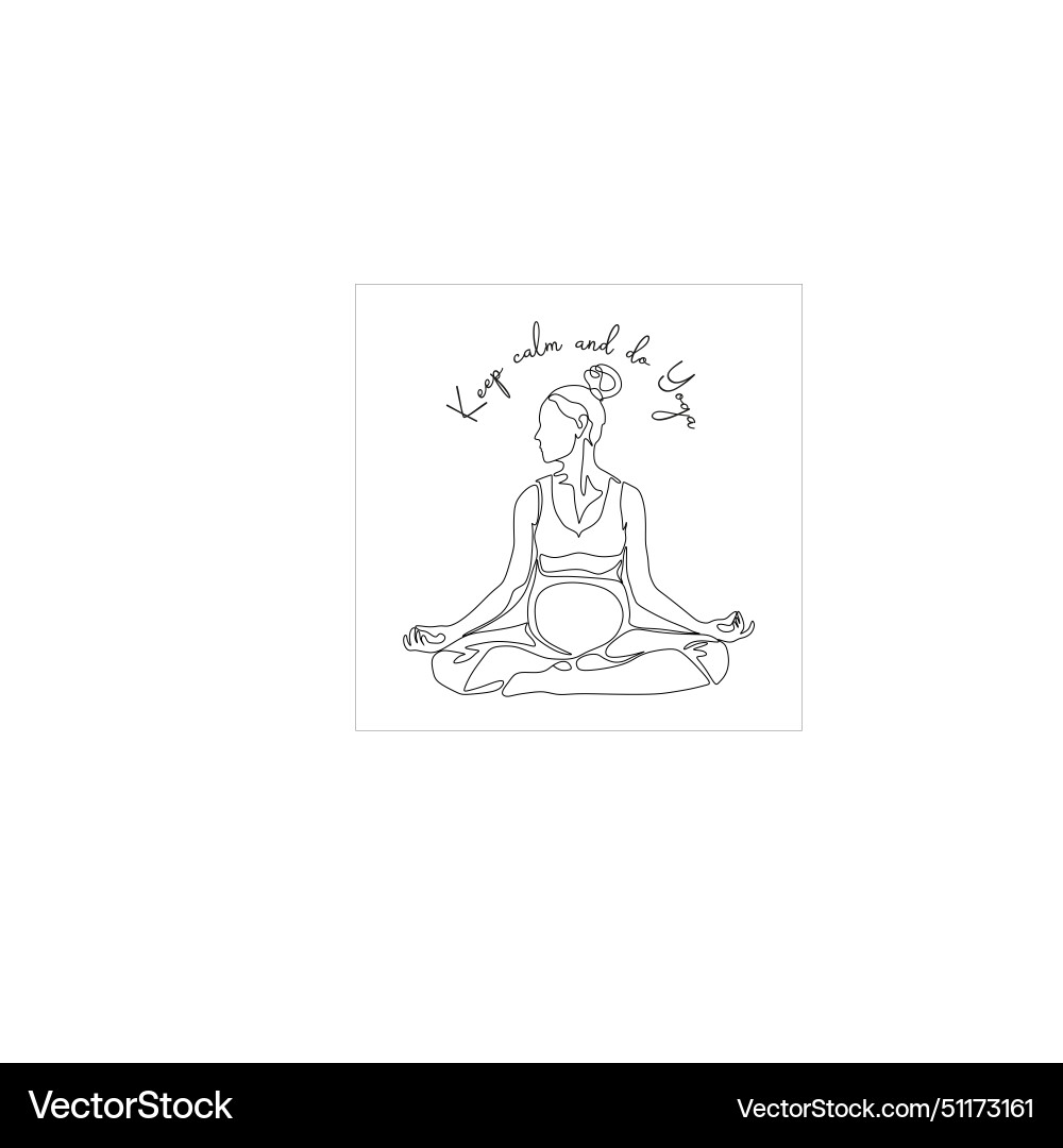 One continuous single drawing line Royalty Free Vector Image