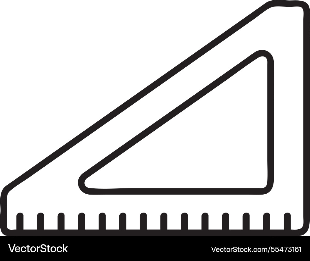 Simple black and white line drawing Royalty Free Vector